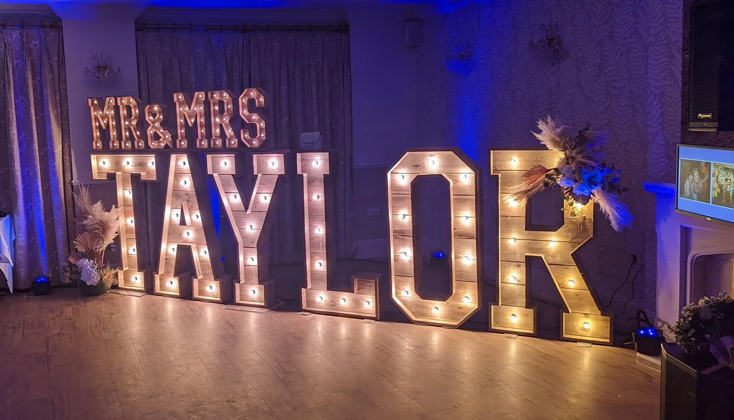 Reclaimed Surname Letters | Luxury Event Decor